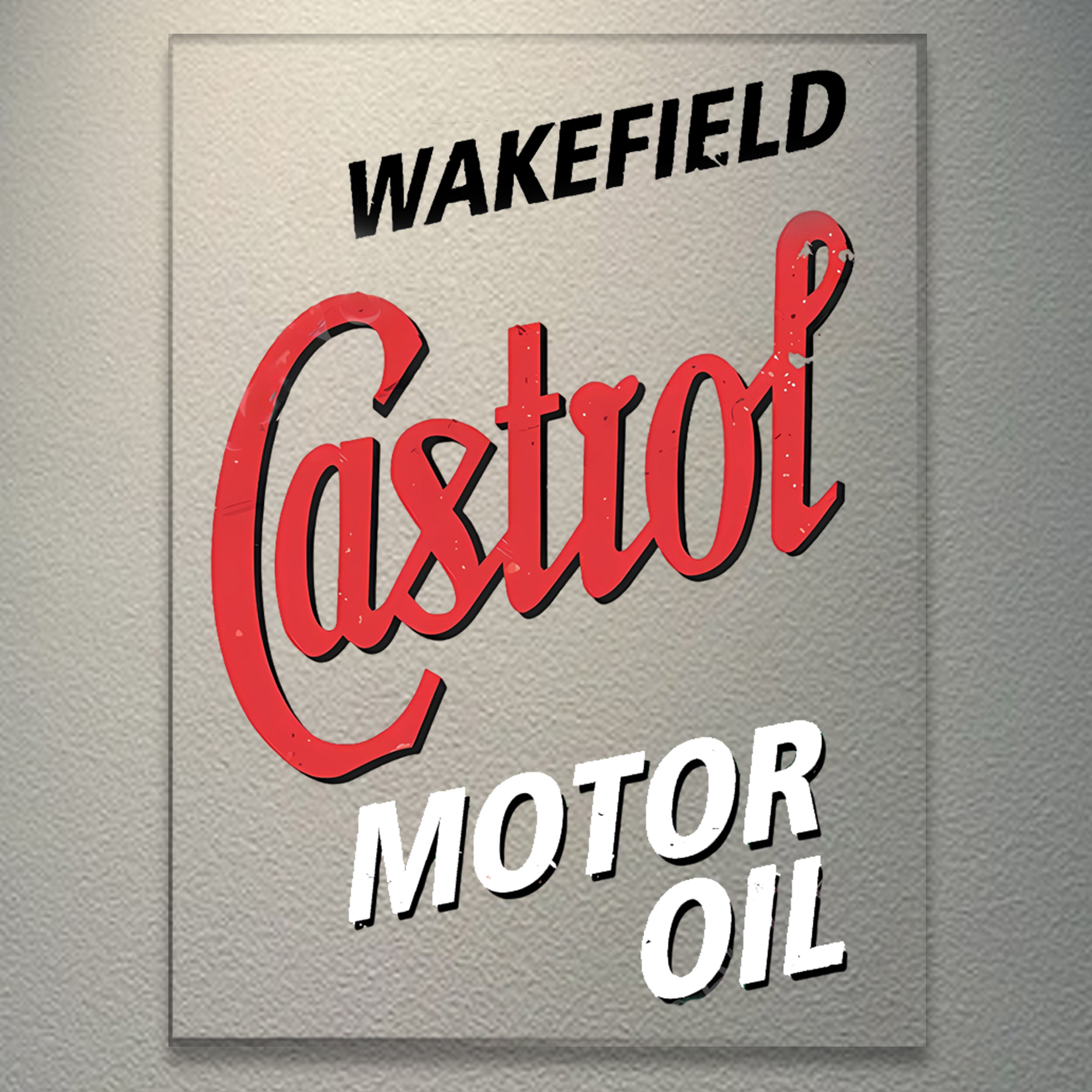 Castrol Motor Oil - Acrylic Wall Art - 12*16Inch