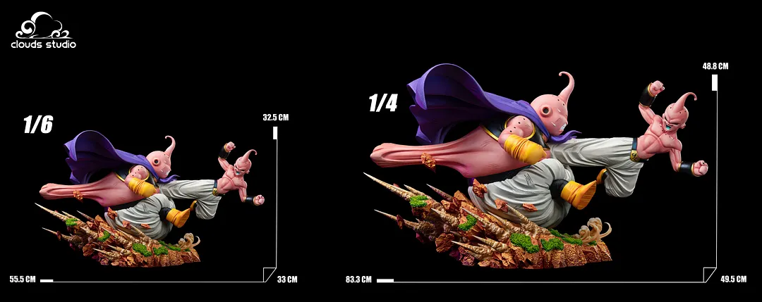 1/6 & 1/4 Scale Fat Buu VS Kid Buu - Dragon Ball Resin Statue - Clouds ...