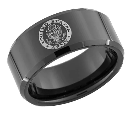 Women's Or Men's U.S. Army Tungsten Carbide Wedding Band Rings,Military ...