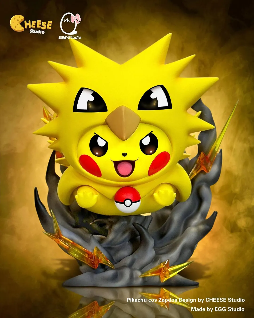 Legendary Birds Cosplay Pikachu - Pokemon Resin Statue - CHEESE Studio