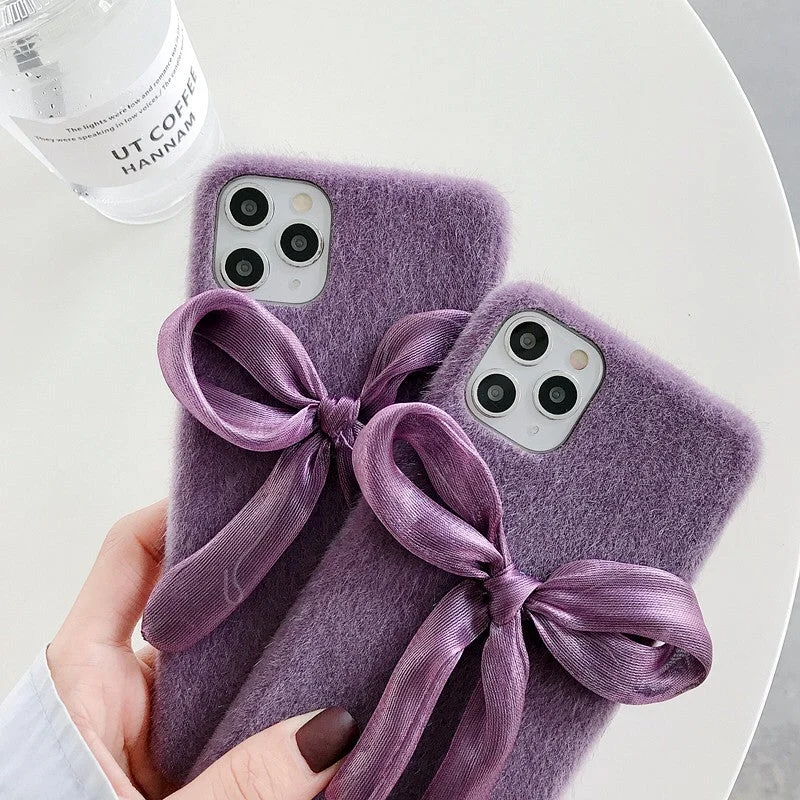 Charming Purple Bow Phone Case