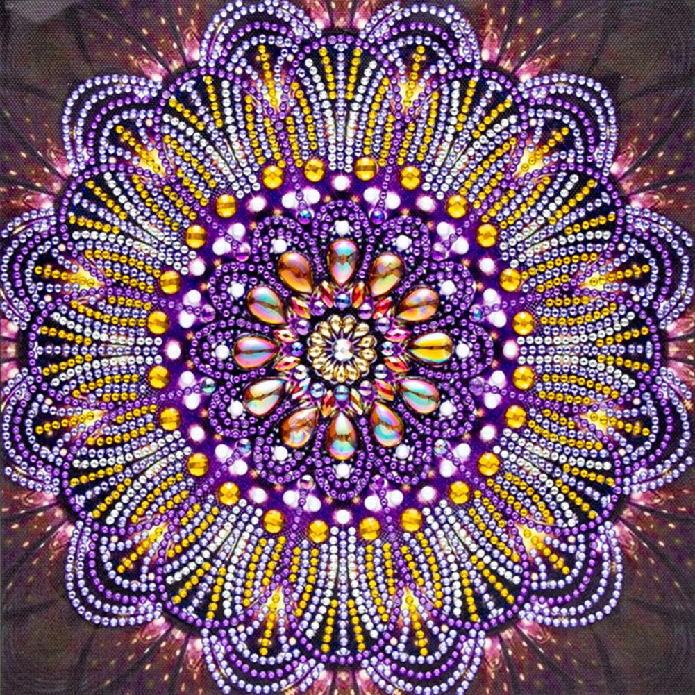 Mandala Pattern Bead Special Shaped Diamond 30x30cm