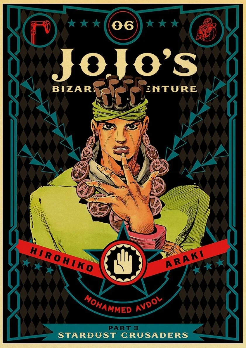 Nigikala JoJo's Bizarre Adventure JOJO Poster Action Anime Retro Poster ...