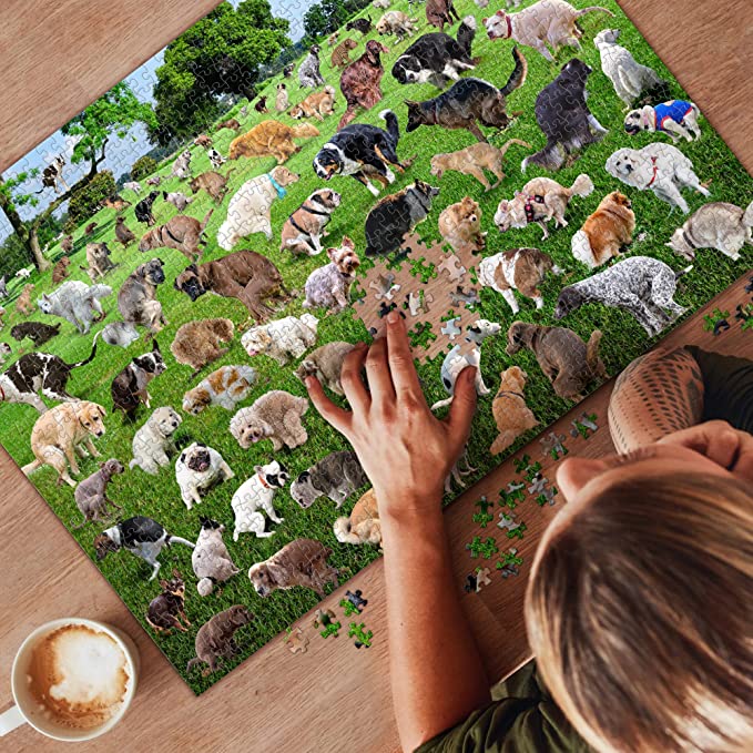 Pooping Dog Jigsaw Puzzle 1000 Piece🐶🐕