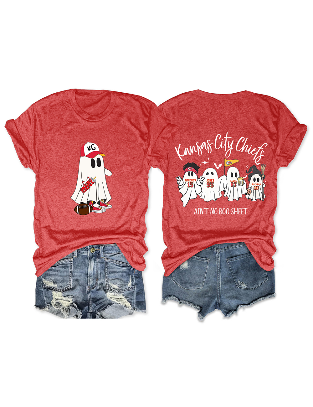 Women's Kansas City Chiefs Ain't No Boo Sheet T-Shirt