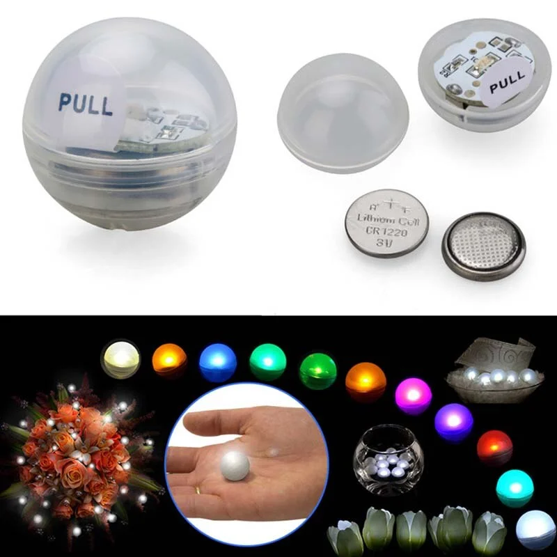 IP68 Waterproof LED Floating Ball Underwater Vase Light RGB Submersible ...