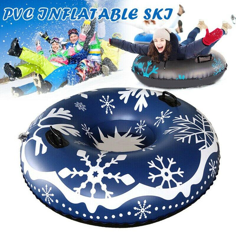 4FT PVC Inflatable Ski Circle for Children Adult Outdoor Winter Sport Toys