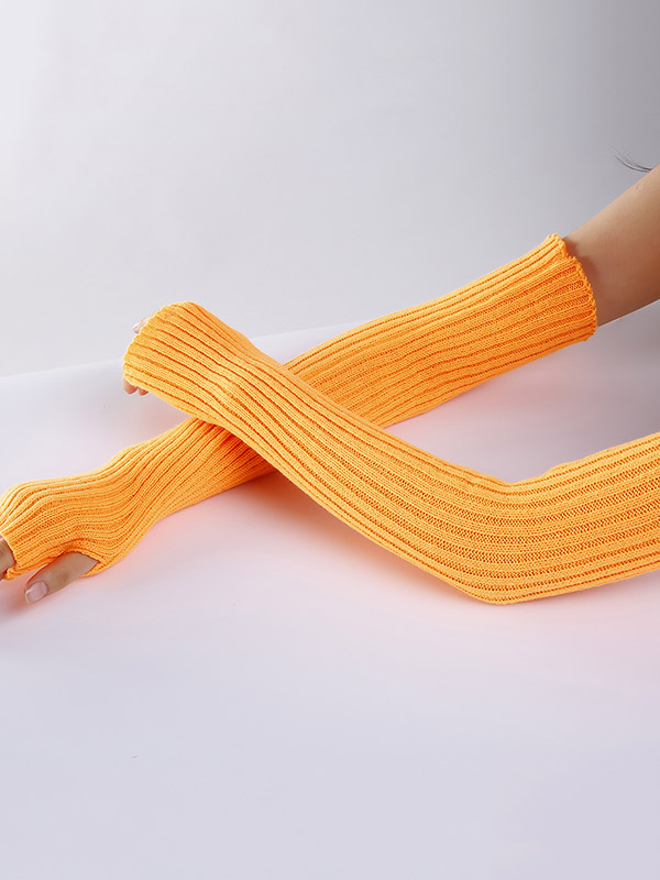 Original 9 Colors Striped Knitted Sleevelet - Ladylim
