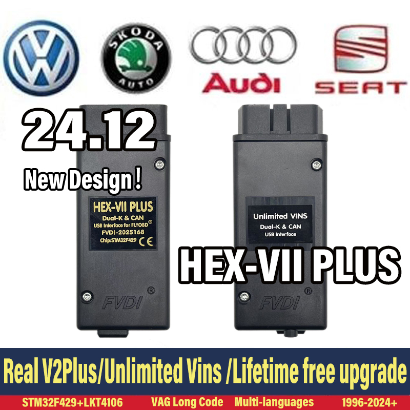 FLY-V2 PLUS Unlimited VINs Auto Scan com Diagnostic Tools VAG Coding ...