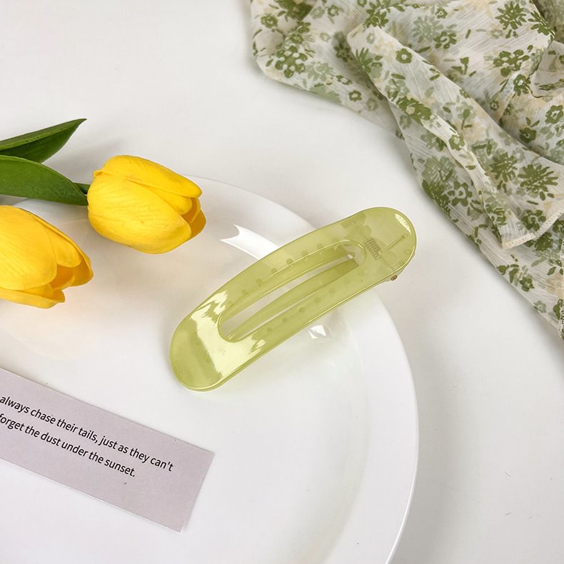 SPRING AND SUMMER GREEN HAIR CLIP SET