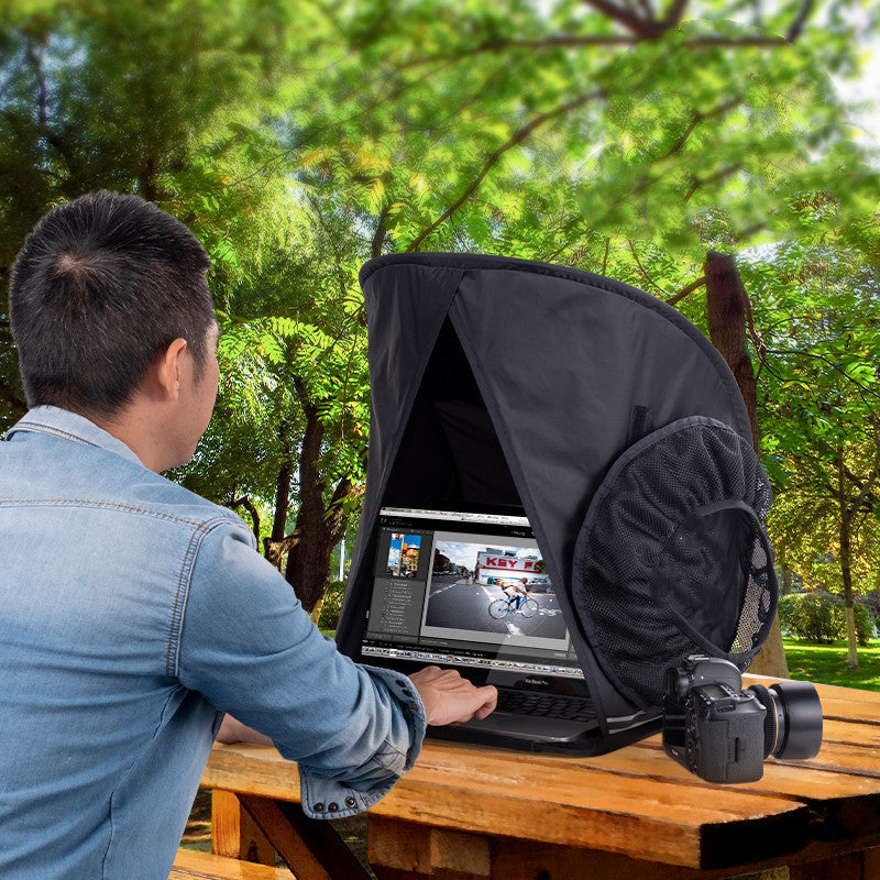 Outdoor Foldable Laptop Sun Shade Laptop Tent