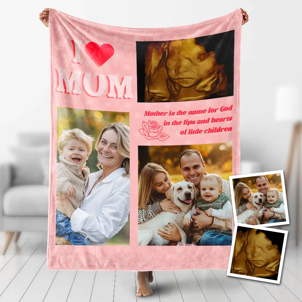 Custom Blankets Personalized The Road To Becoming A Mother Blanket Gift ...
