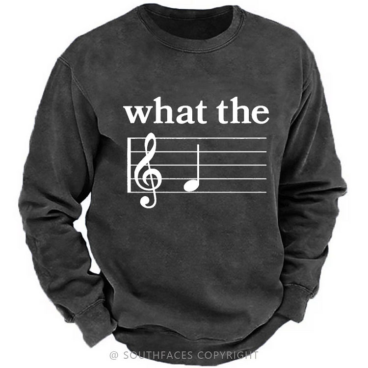 What The F Musical Note Sweatshirt-Custom Your Name