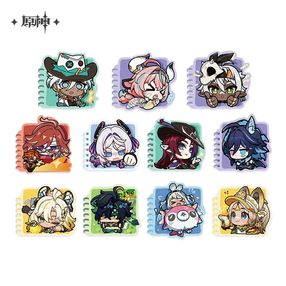Chibi Natlan Character Expression Coil Notepad [Original Genshin ...