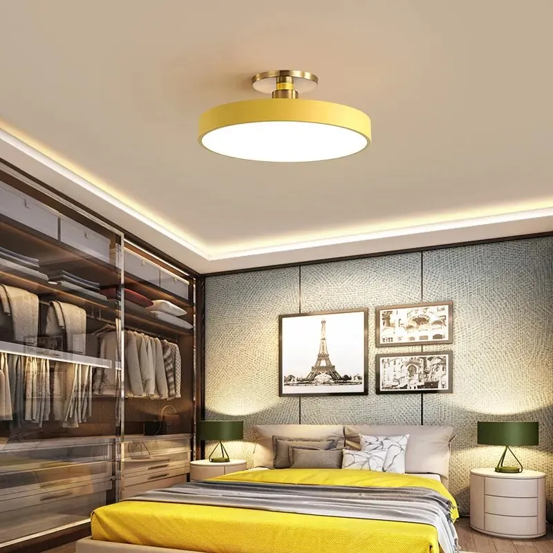 Modern Led Ceiling Lamp For Bedroom Round Simple LED Ceiling Chandelier ...