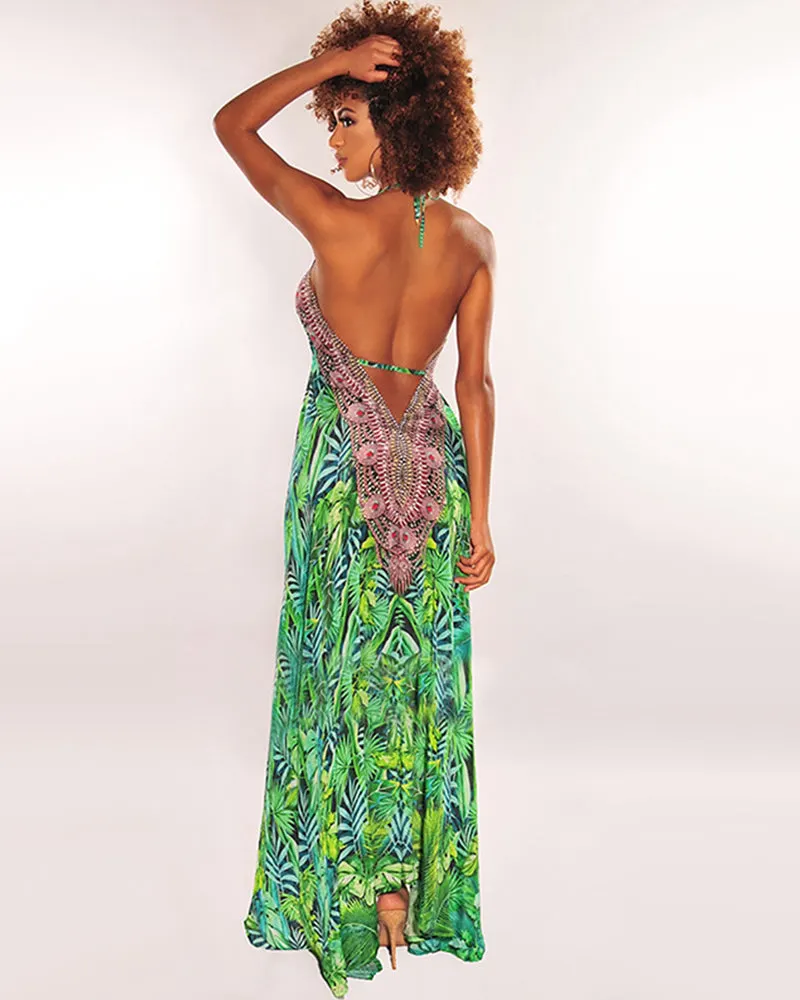 Mix Pint Maxi Dress