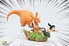 Small & Big Scale Dinosaur Chasing Son Gohan - Dragon Ball Resin Statue ...