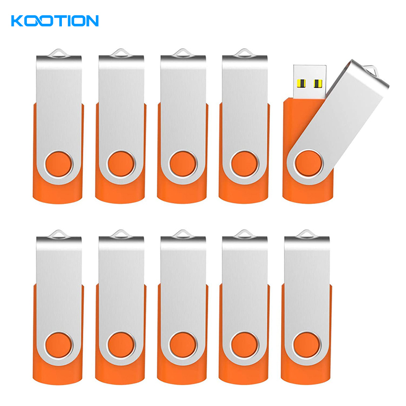 Order KOOTION 10PCS 4GB Orange Flash Drive Online