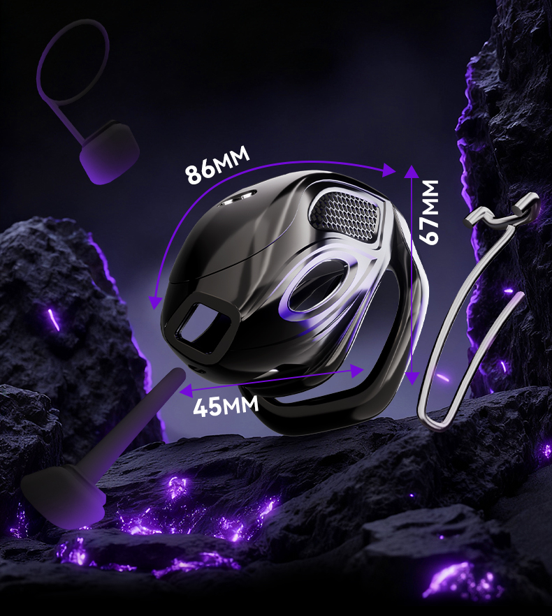 LOCKINK The Sting App E-Stim Chastity Cage -- Metal Grey