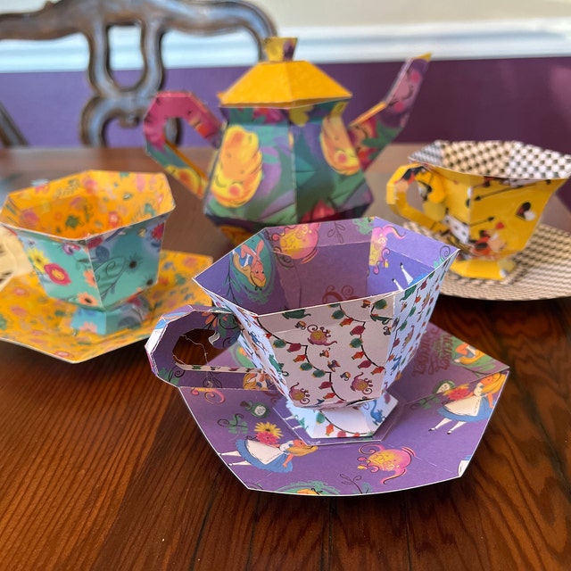 Fancy Teacup Template Set-With Instructions