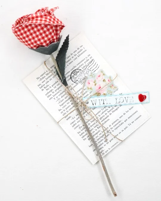 Fabric Roses Template-With Instructions+PDF