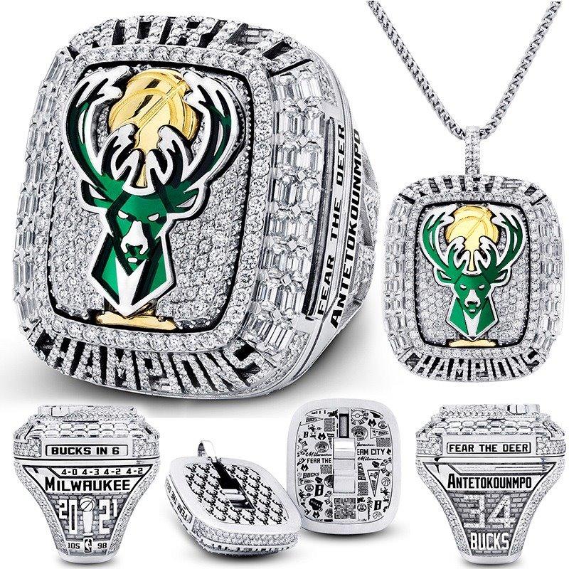 2021 Milwaukee bucks rings Variable Necklace