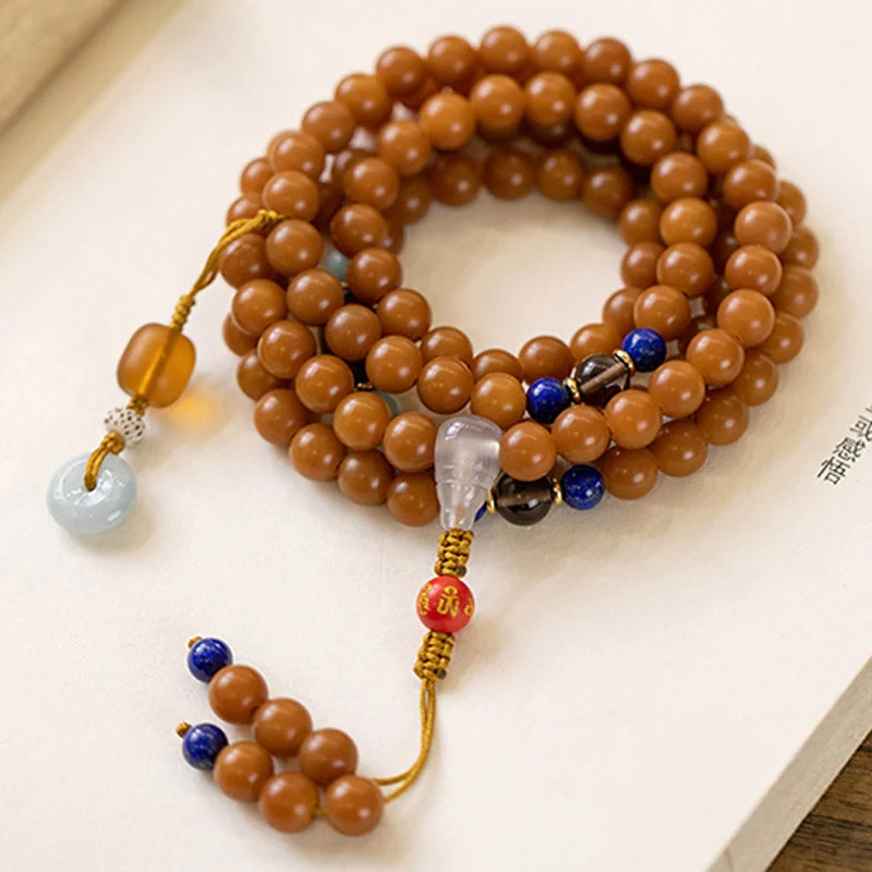 108 Beads Bodhi Seed Blessing Meditation Bracelet Necklace Mala