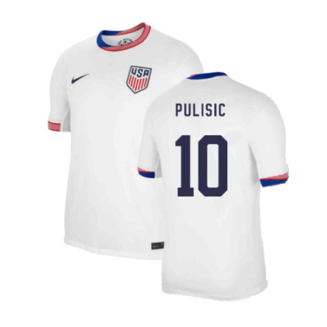 USA Christian Pulisic 10 Home Shirt Kit 2024-2025