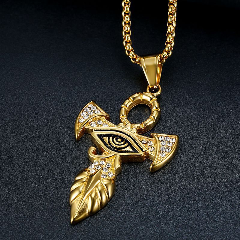 Horus Eye Anka Cross Pendant