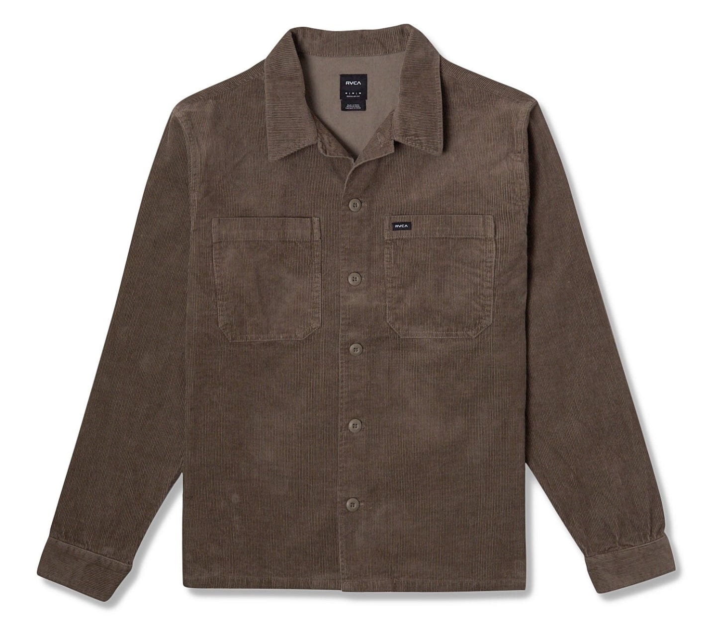 Men's Vintage Pocket Corduroy Solid Color Overshirt
