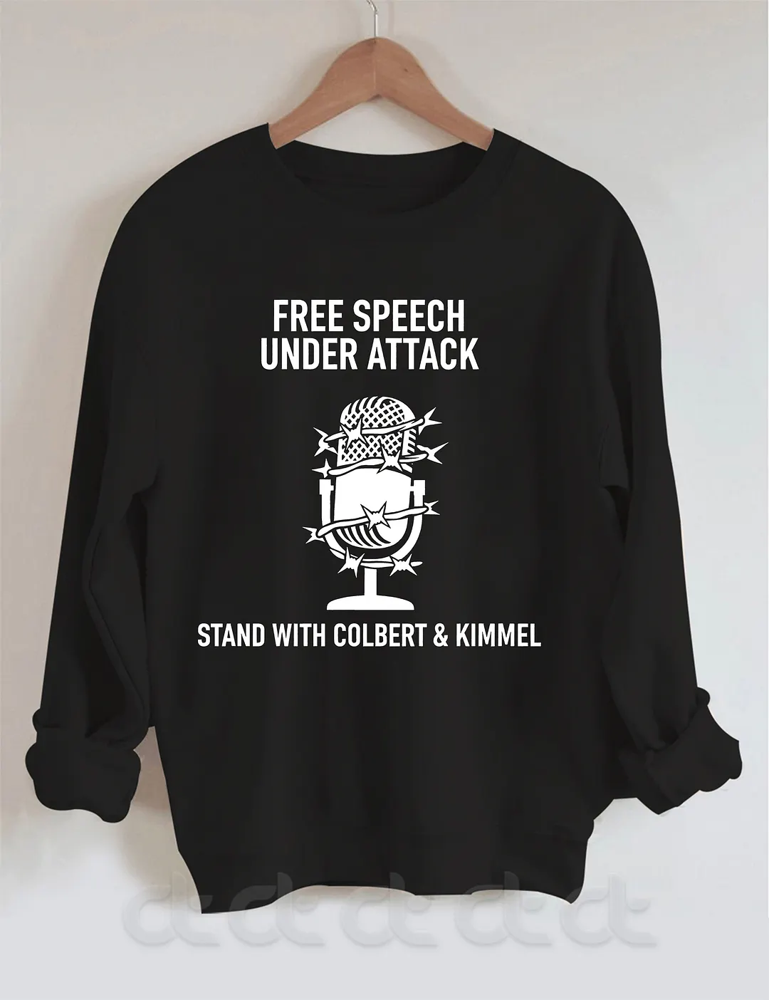 Free Speech Under Attack Stand With Colbert Kimmel Sweatshirt