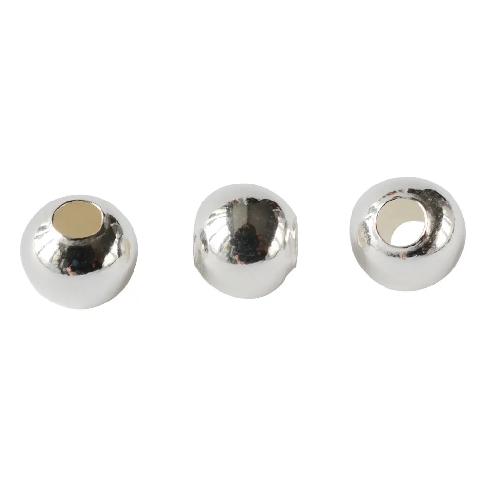 2mm-20mm Solid 925 Sterling Silver Beads for jewelry making