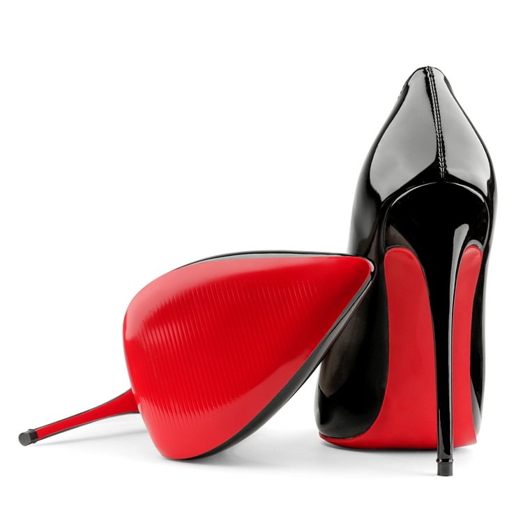 120mm Women's Wedding Party Heels Classic Color Red Bottom Patent Pumps