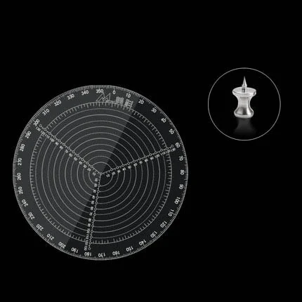 Center Finder ruler Woodworking Compass for Woodturners