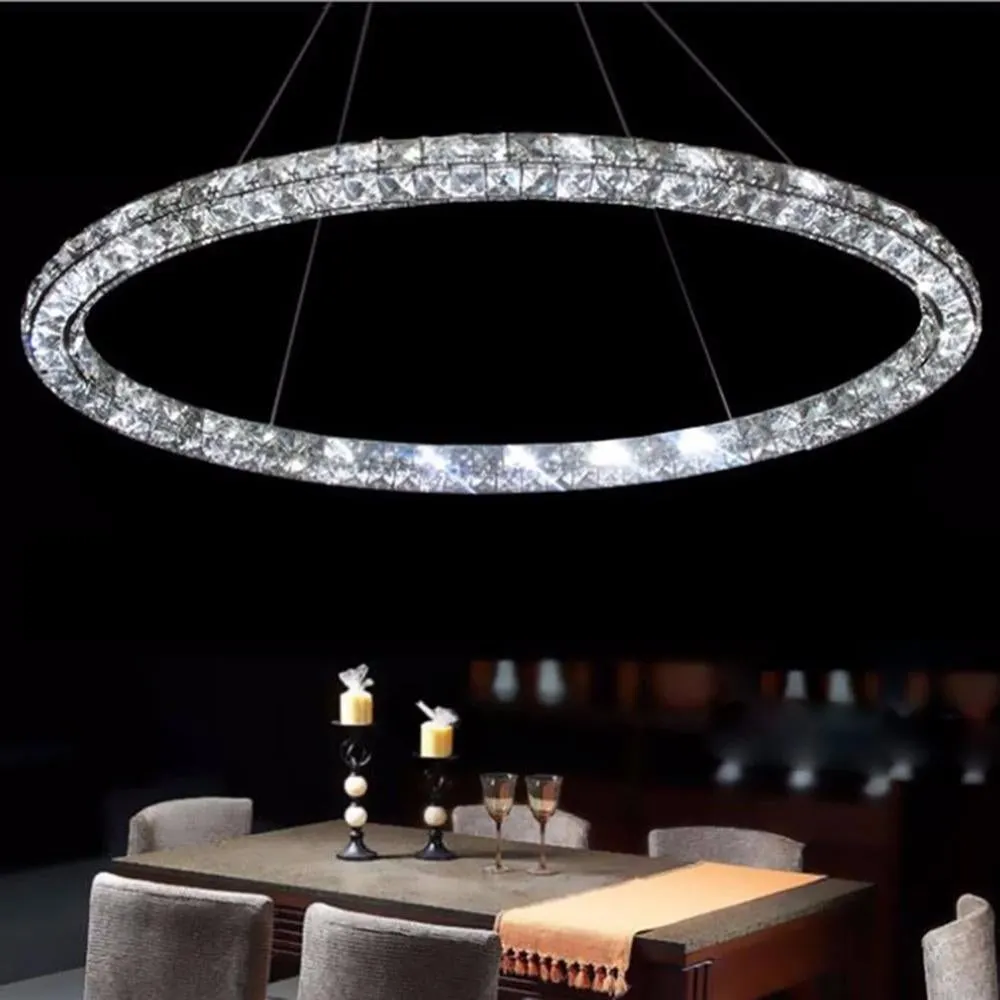 30/40/50 CM LED Pendant Lights Modern LED Crystal Lamp For Living Room ...