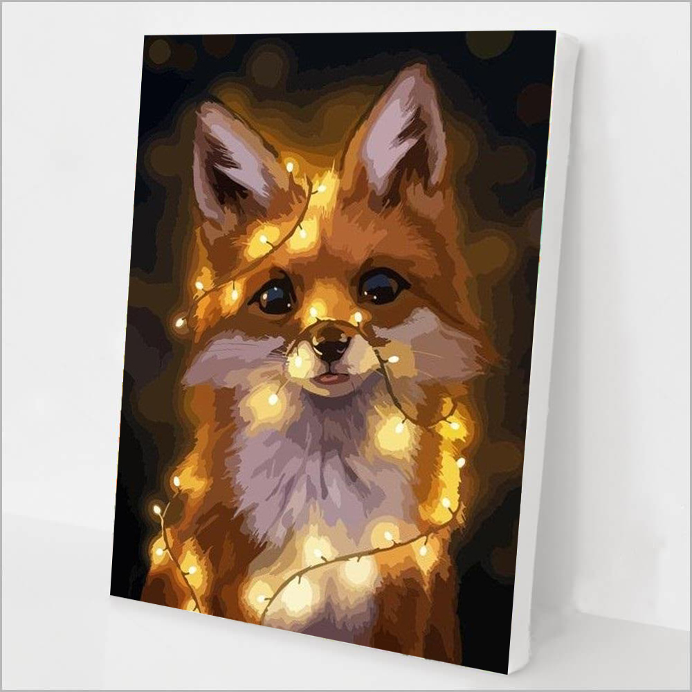 DIY Painting By Numbers | Glowing fox