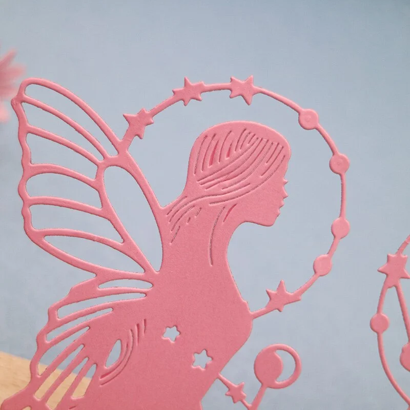 Nigikala New Cutting Dies Girl Wing Angel Scrapbook DIY Decorative ...