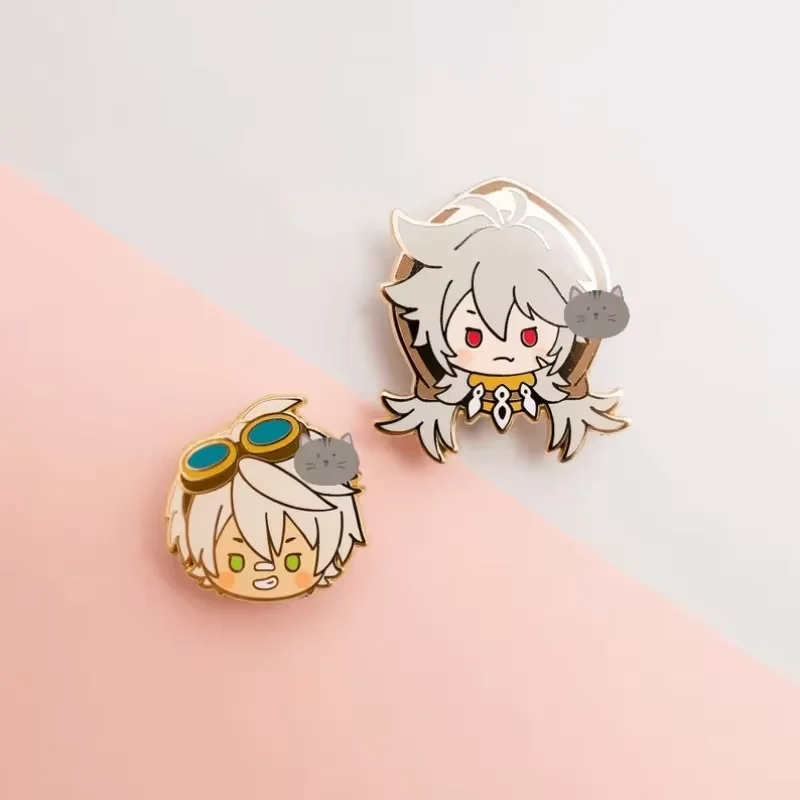 Genshin Impact Razor & Bennett Enamel Pin