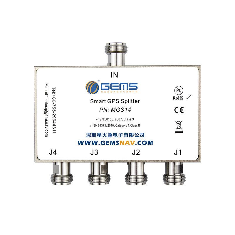 4 way GPS and GNSS Active Antenna Splitter MGS14 | MGS14i