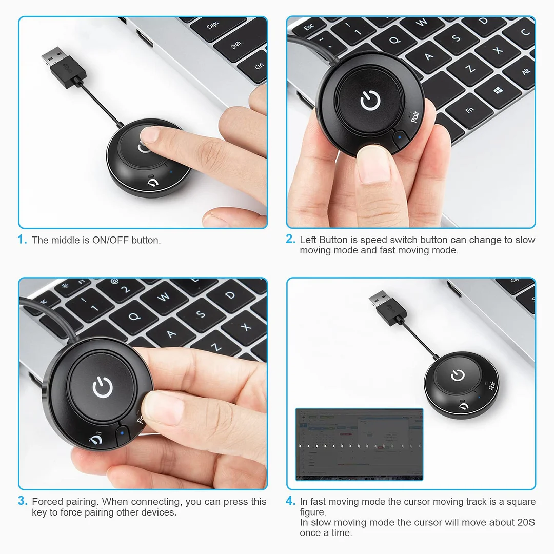RII RM909 Bluetooth Mouse Jiggler