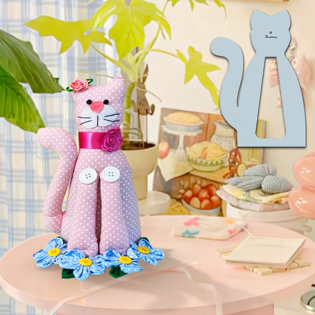 Standing Cat Toy Template Set- With Instructions
