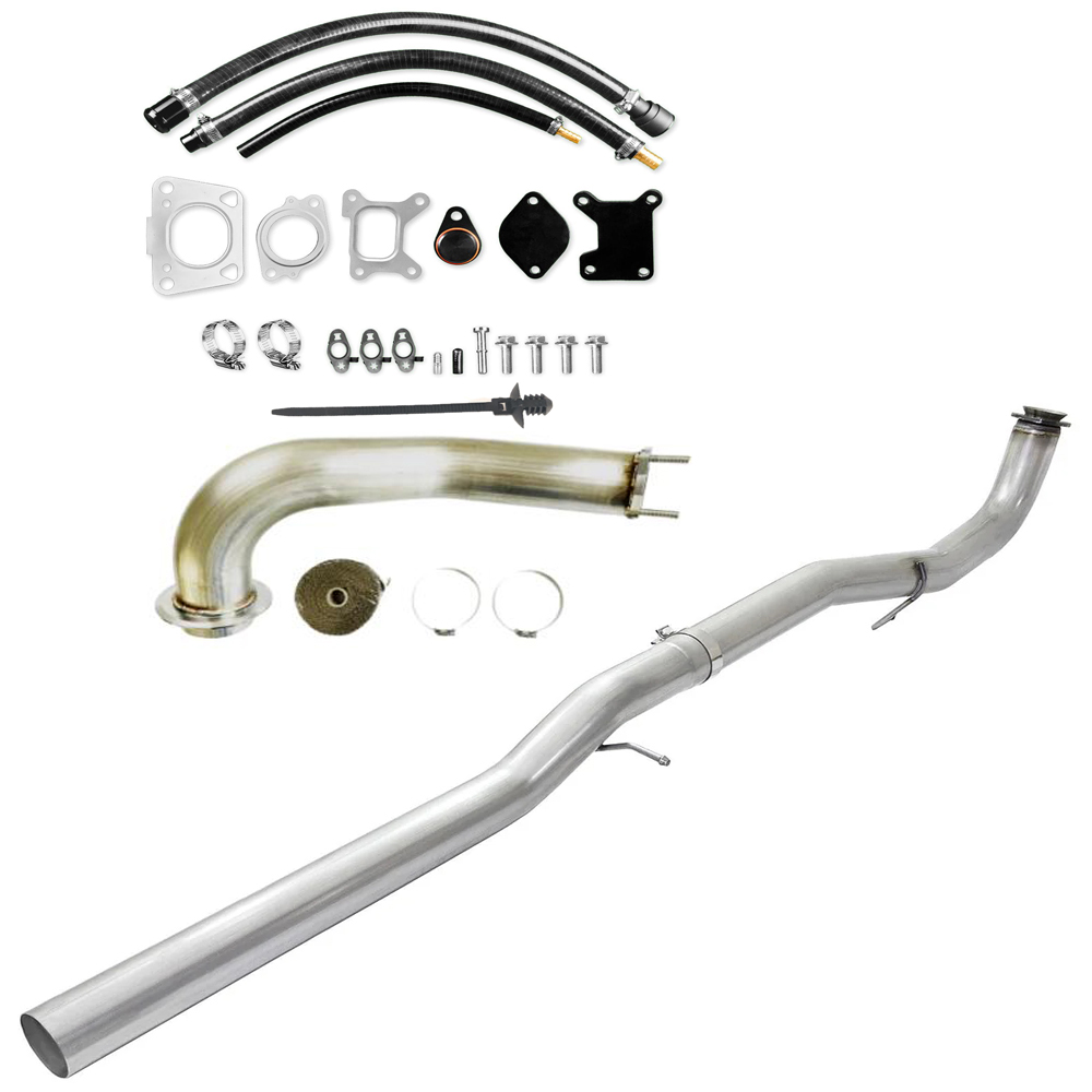 2017-2023 L5P DURAMAX EGR Delete kit with 4" DPF & Cat Delete Pipe and ...