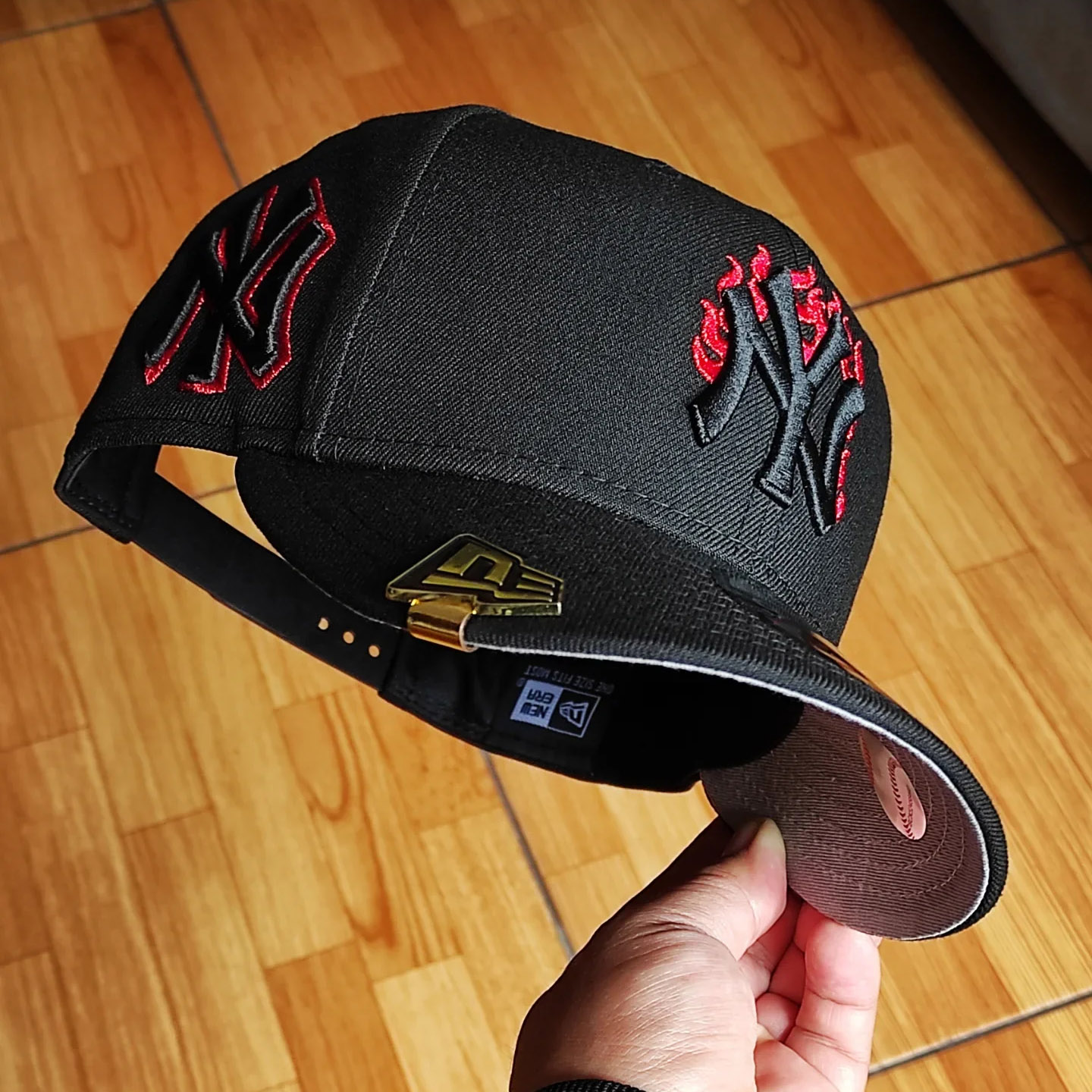 NEW ERA NEW YORK YANKEES FLAME BLACK EDITION EMBROIDERED CASUAL ...
