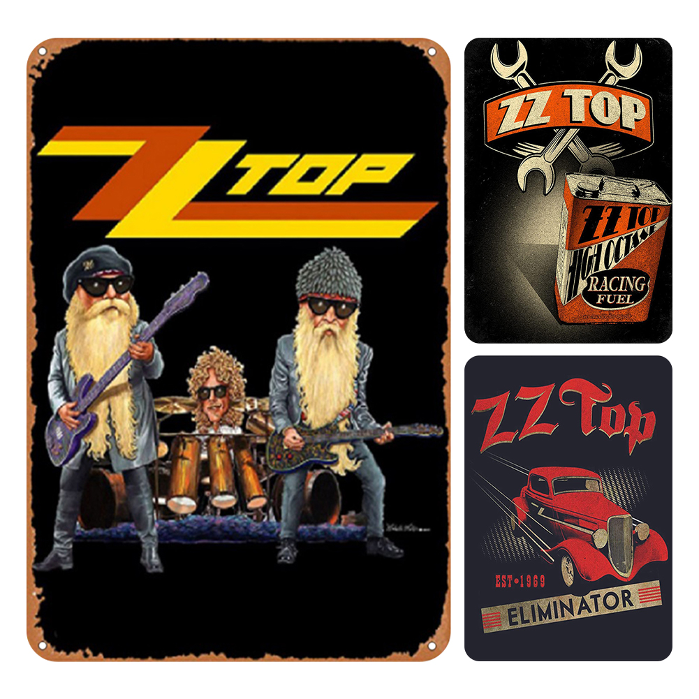 3PCS ZZ Top - Vintage Metal Signs Set - 20*30cm - Music