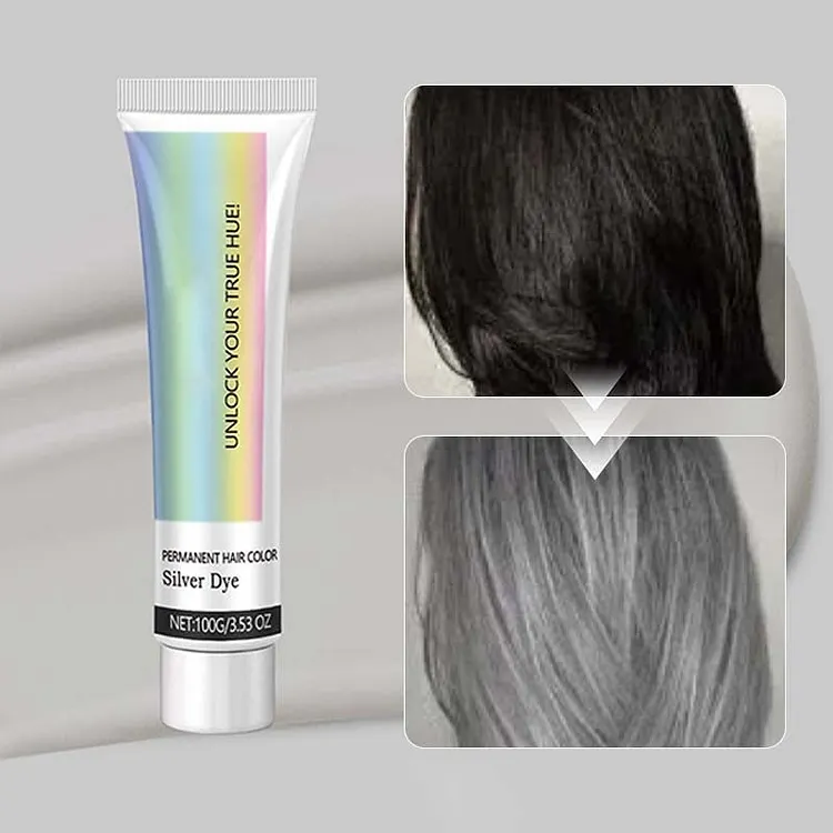 🔥Last Day 49% OFF🎁2-in-1 Natural Essence Extract Silver Hair Dye