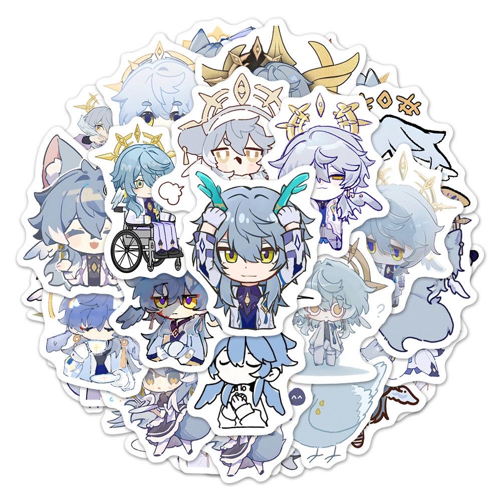 Honkai Star Rail Merch Character Stickers Sunday 59 Pieces
