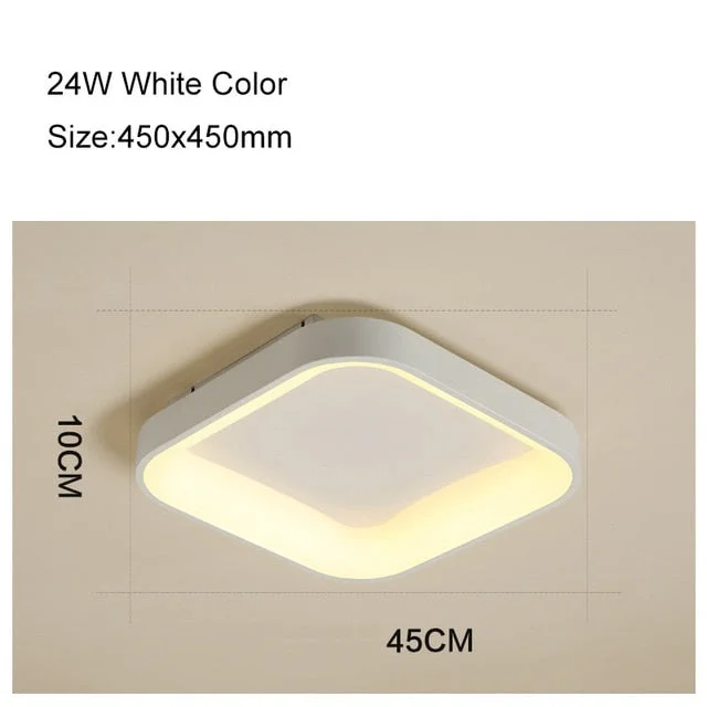 Round/Square/Triangle Modern Led Ceiling Lights For Living Room Bedroom ...