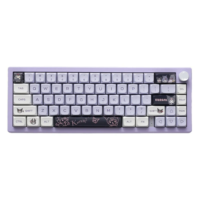 Kuro Rounded Pastel Purple Keycaps ON1462