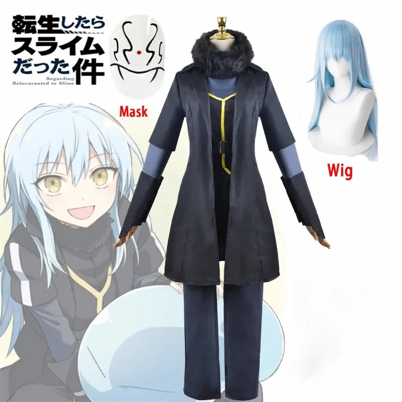 Rimuru Tempest Cosplay Costume – Reincarnated as a Slime Wig & Mask