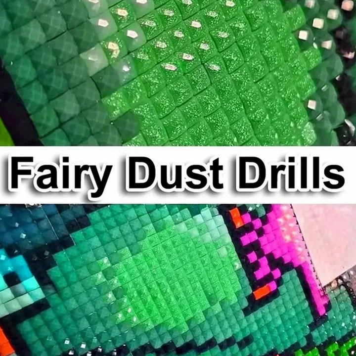 Sylvia- Girl with Braids (velvet cloth) Fairy Dust Drills full round ...